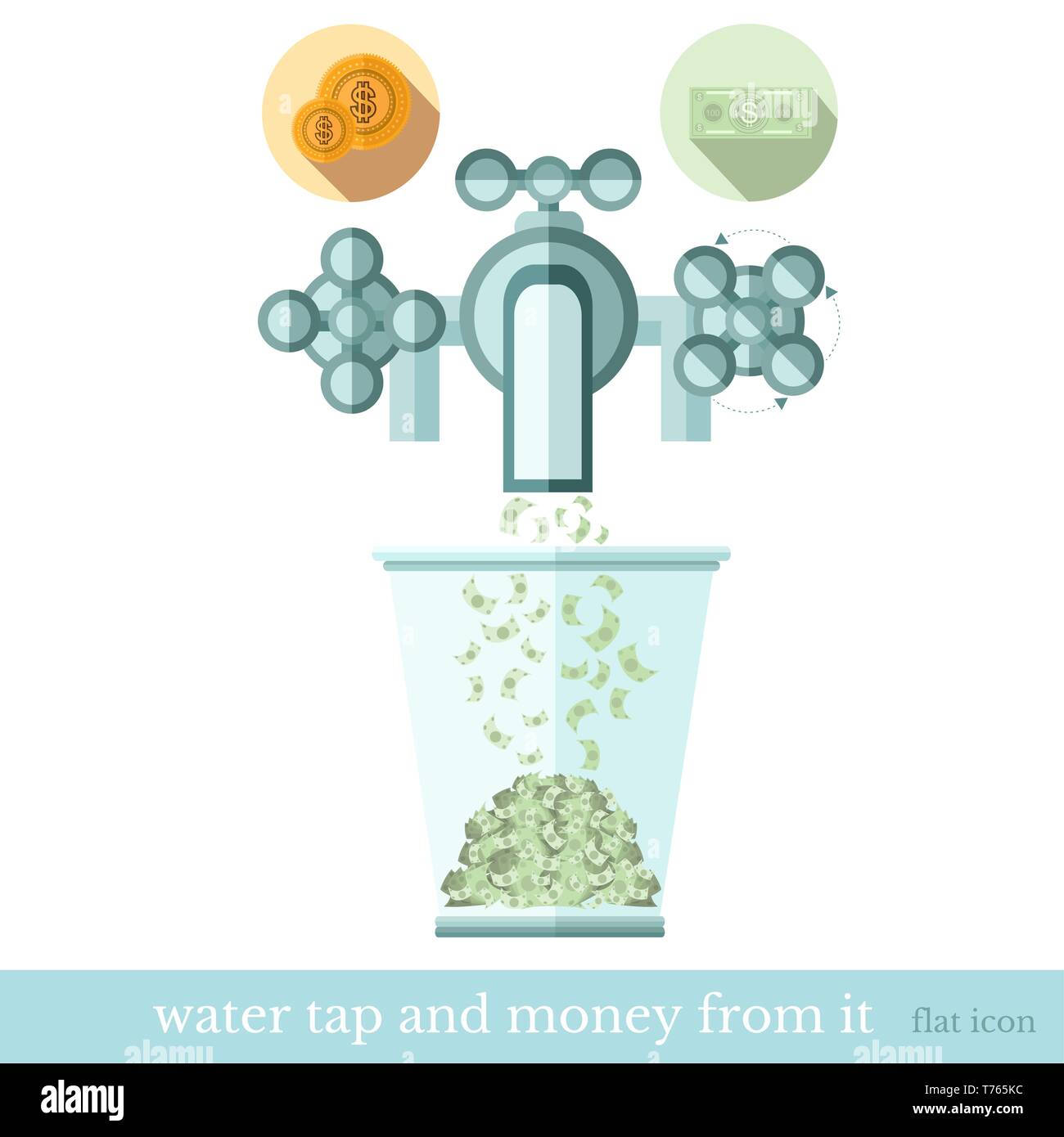 Gold tap Stock Vector Images - Alamy