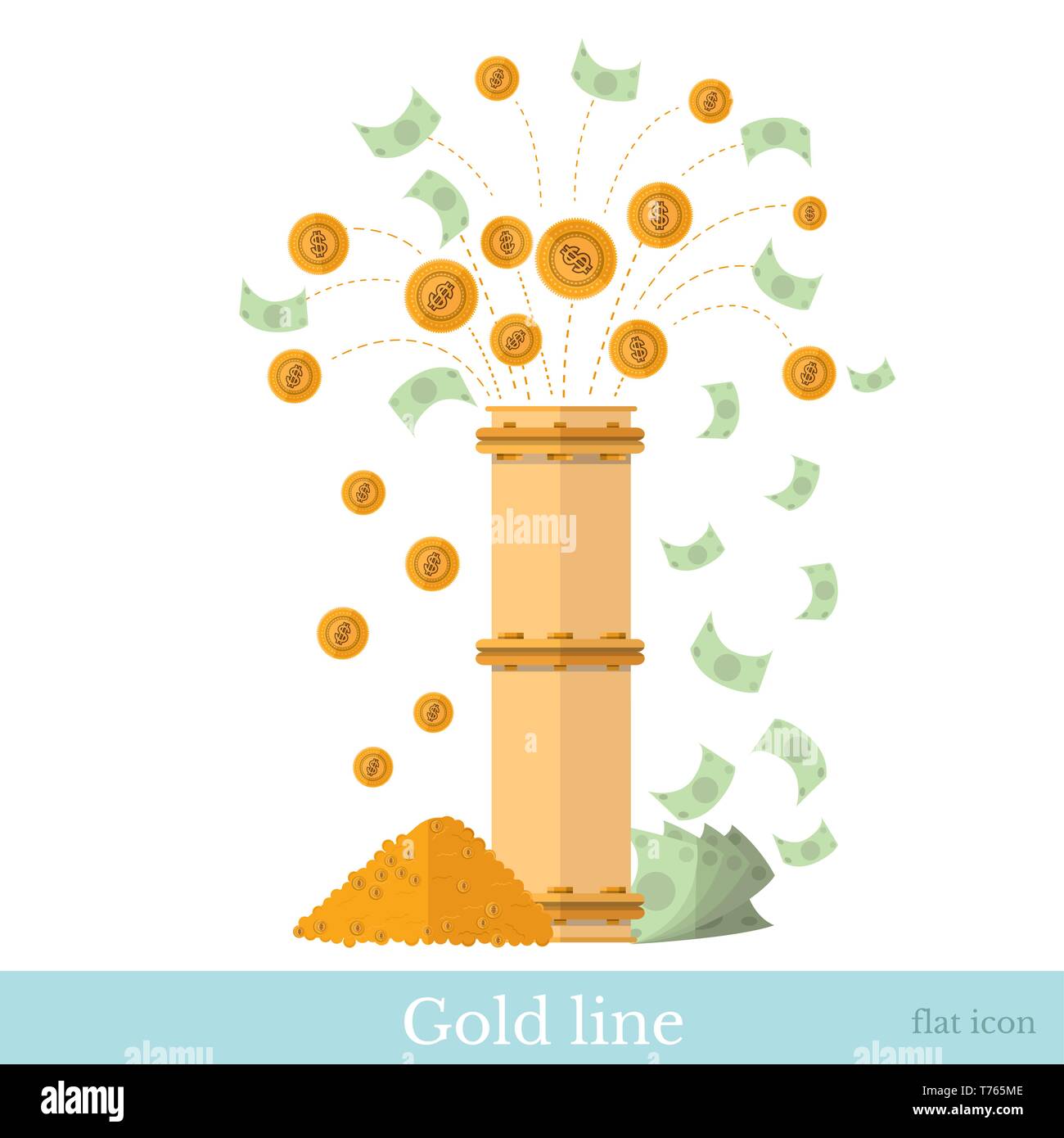 Money fountain Stock Vector Images - Alamy