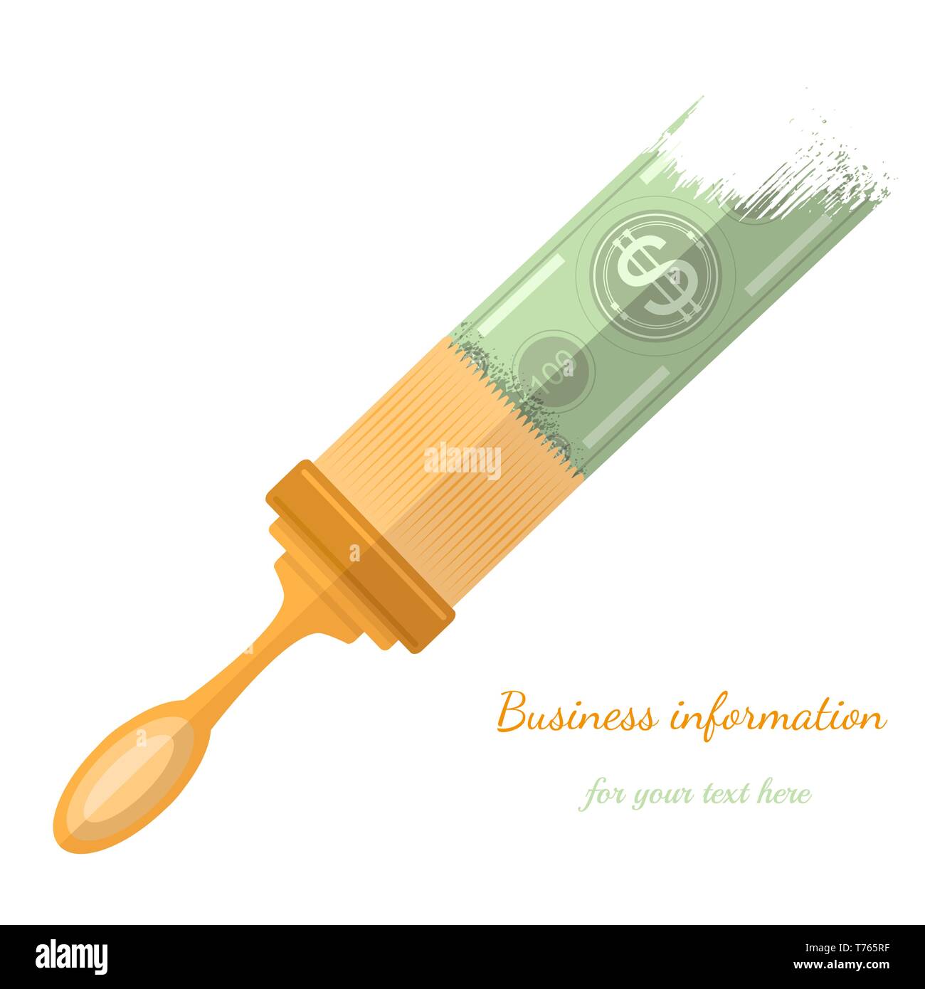 wide paintbrush make bank note Stock Vector Image & Art - Alamy