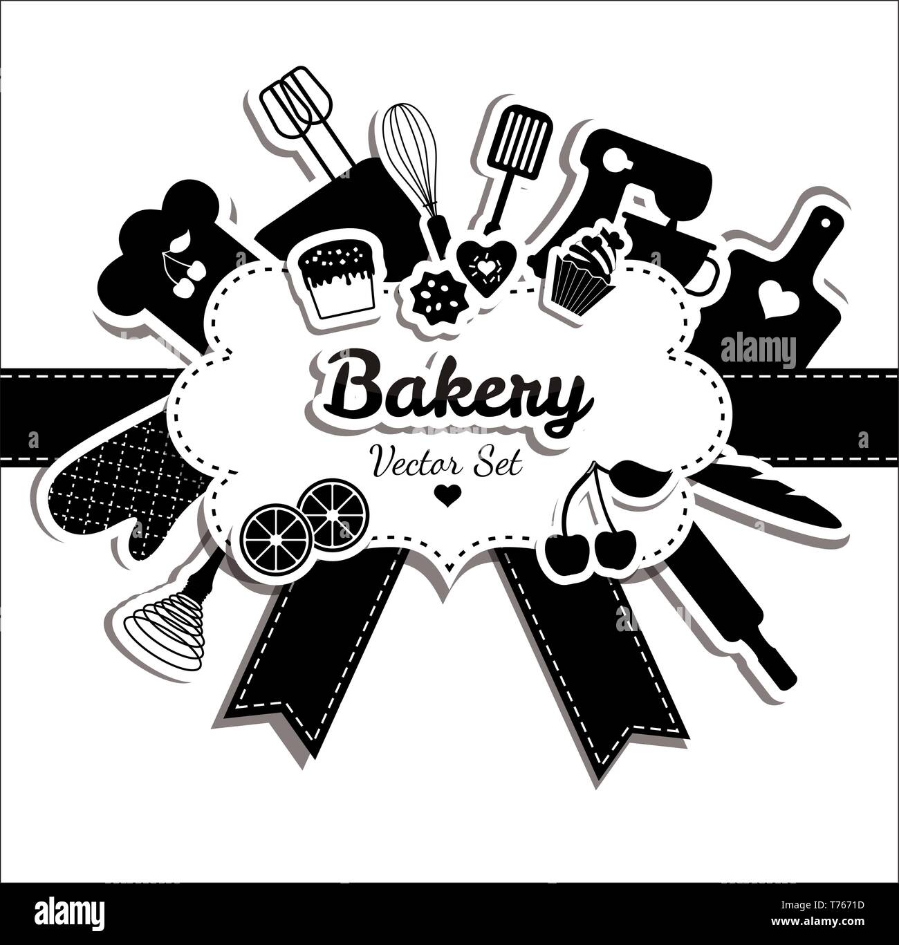 Bakery icon set. Vector illustration Stock Vector Image & Art - Alamy