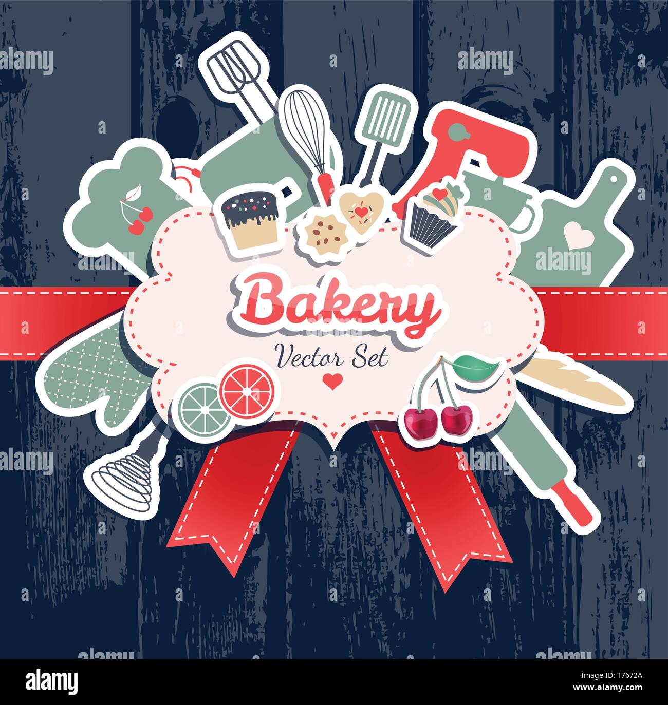 bakery and sweets abstract illustration Stock Vector Image & Art - Alamy