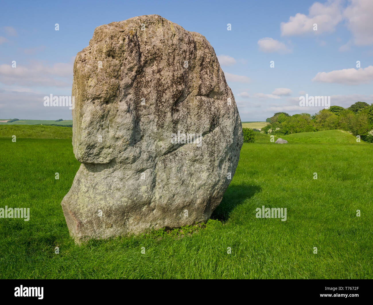 Details of stones and environs in the Prehistoric Avebury Stone Circle ...