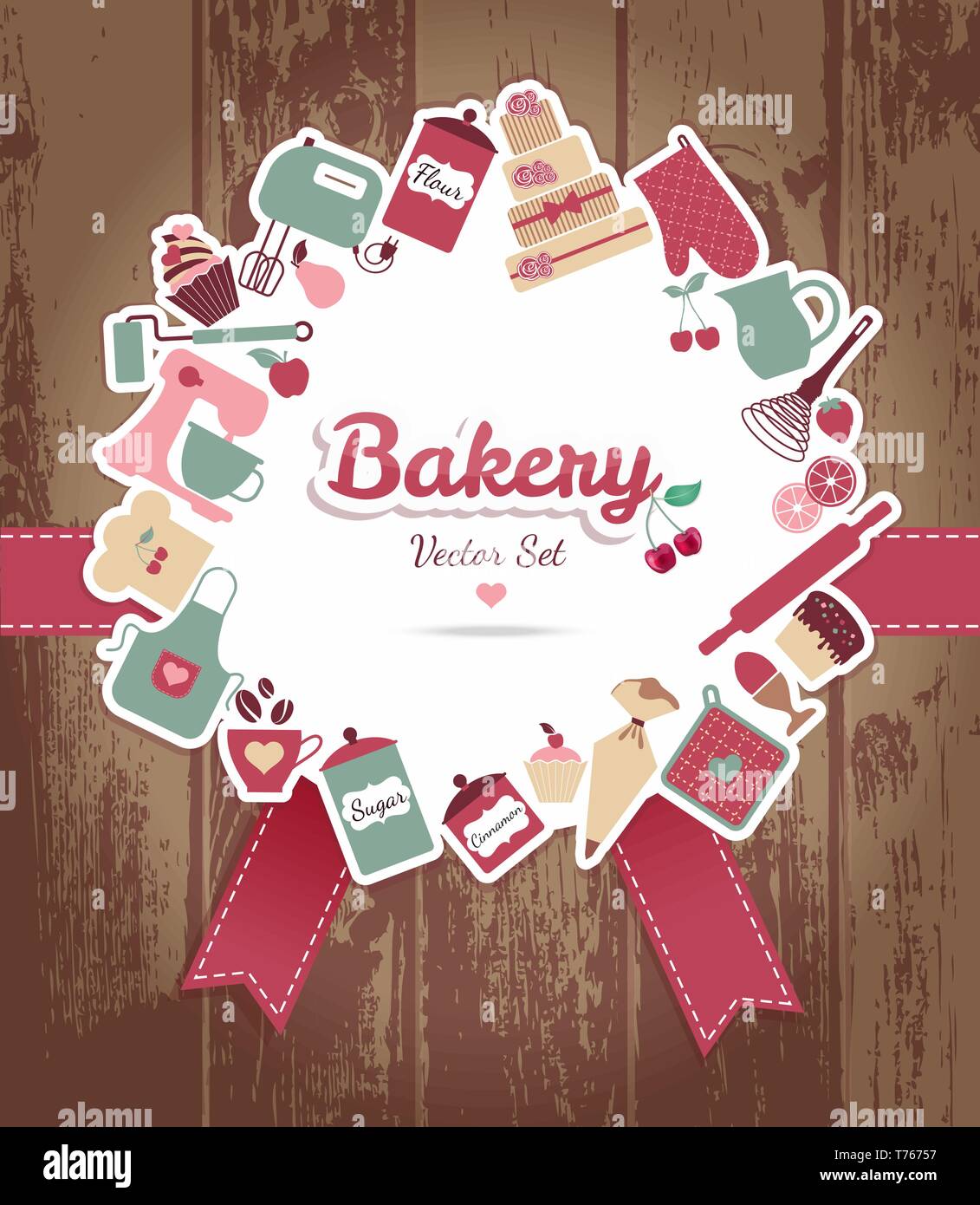 Bakery and sweets abstract illustration Stock Vector Image & Art - Alamy