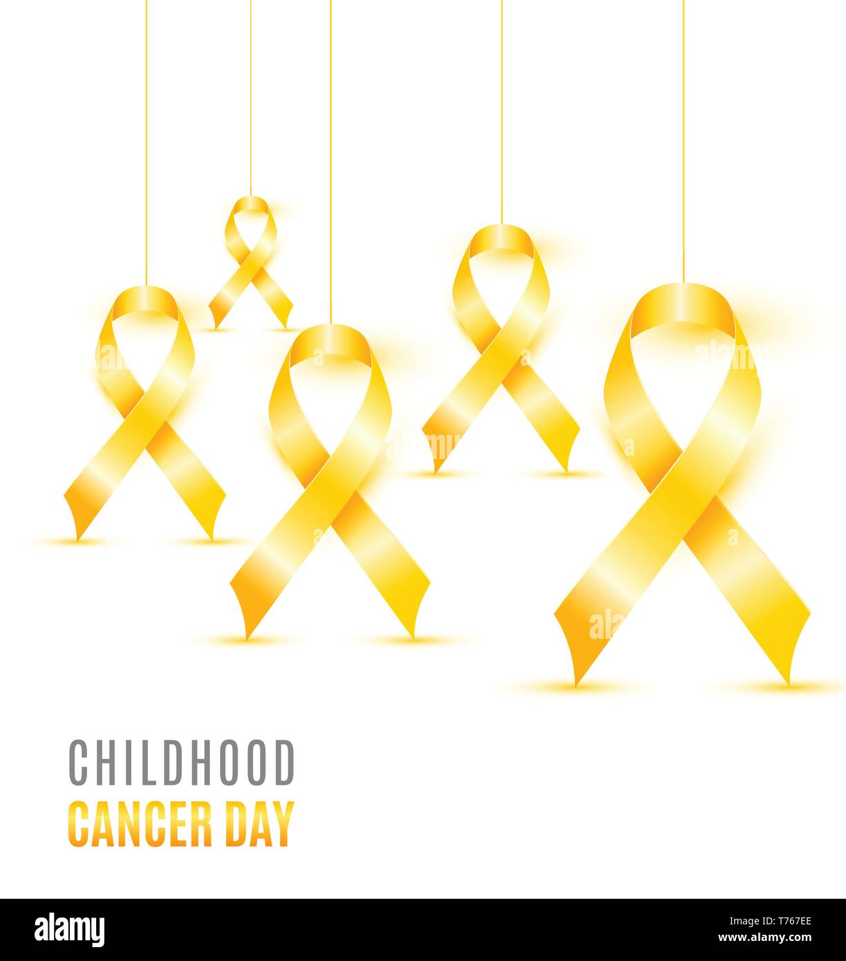 Childhood cancer awareness background gold Stock Vector Images - Alamy