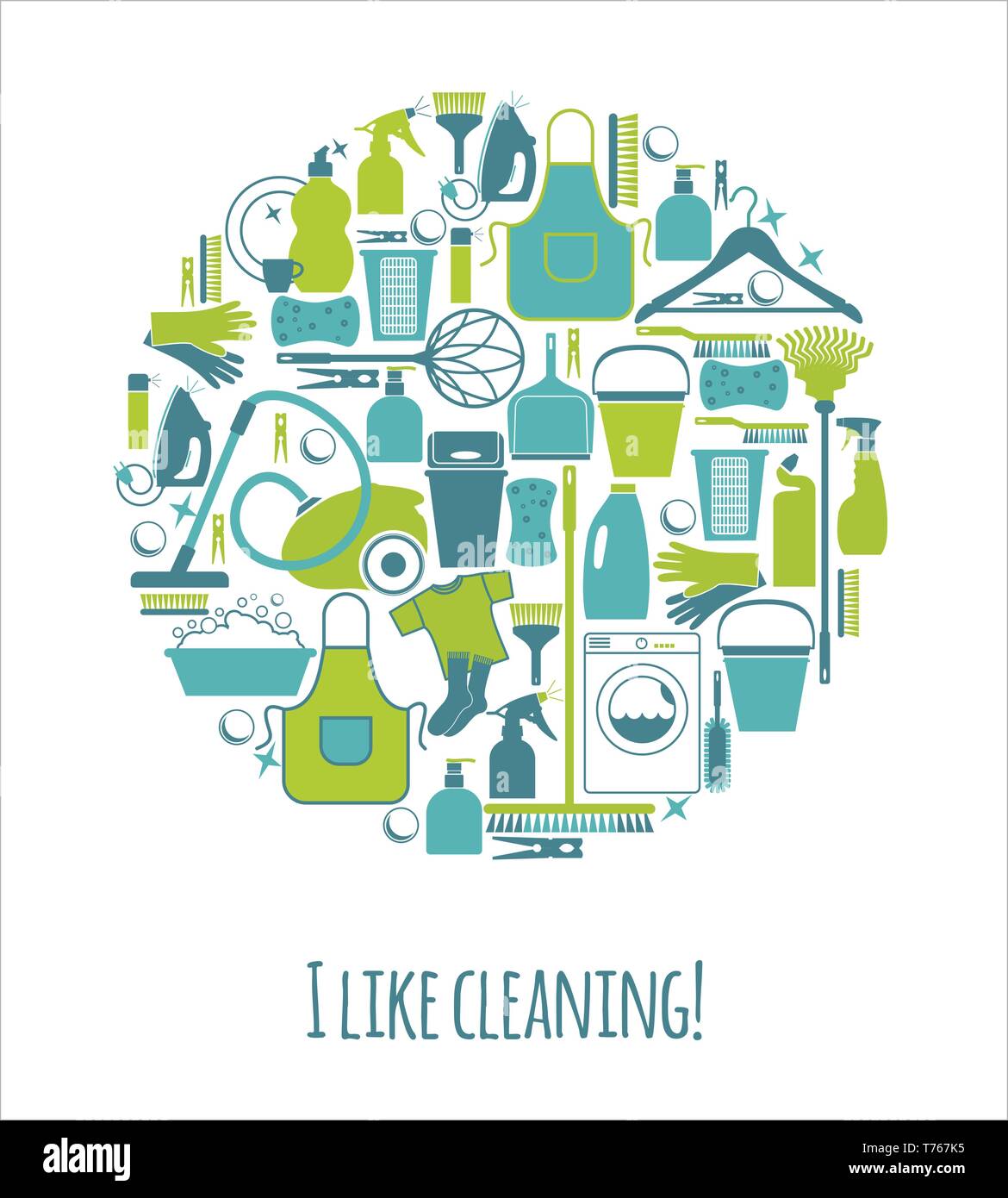 Clean set illustration Stock Vector Image & Art - Alamy
