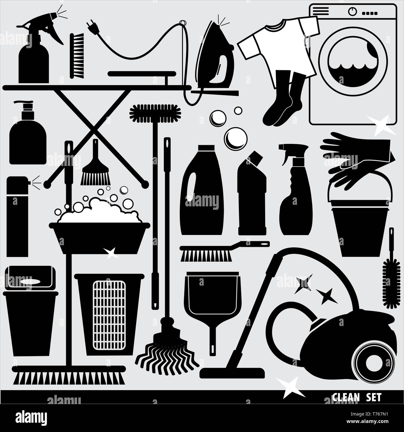 Clean set background Stock Vector Image & Art - Alamy