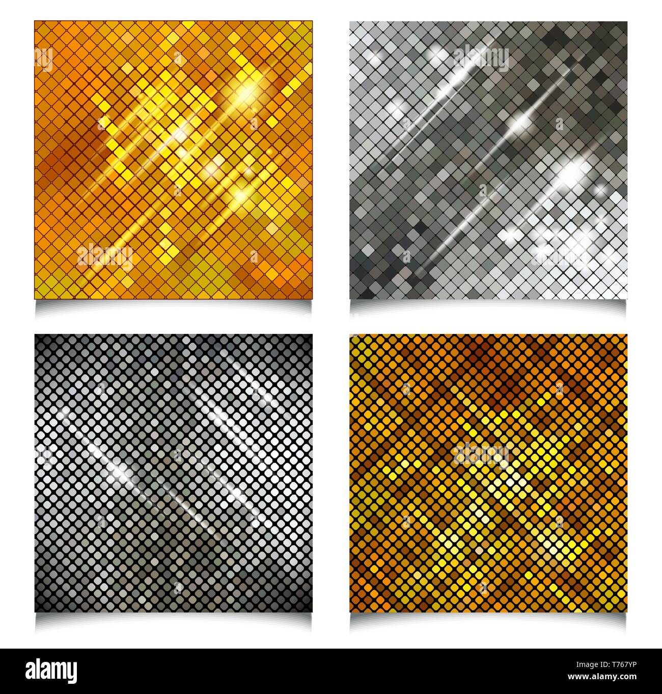 Metallic texture. Vector set Stock Vector Image & Art - Alamy