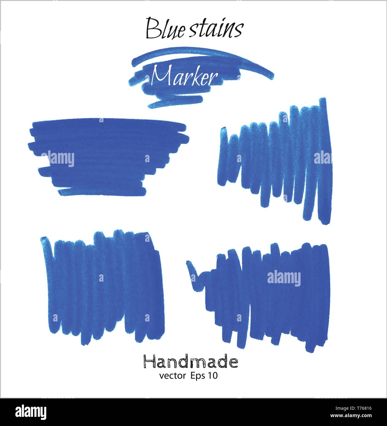 Paint stains marker Stock Vector Image & Art - Alamy