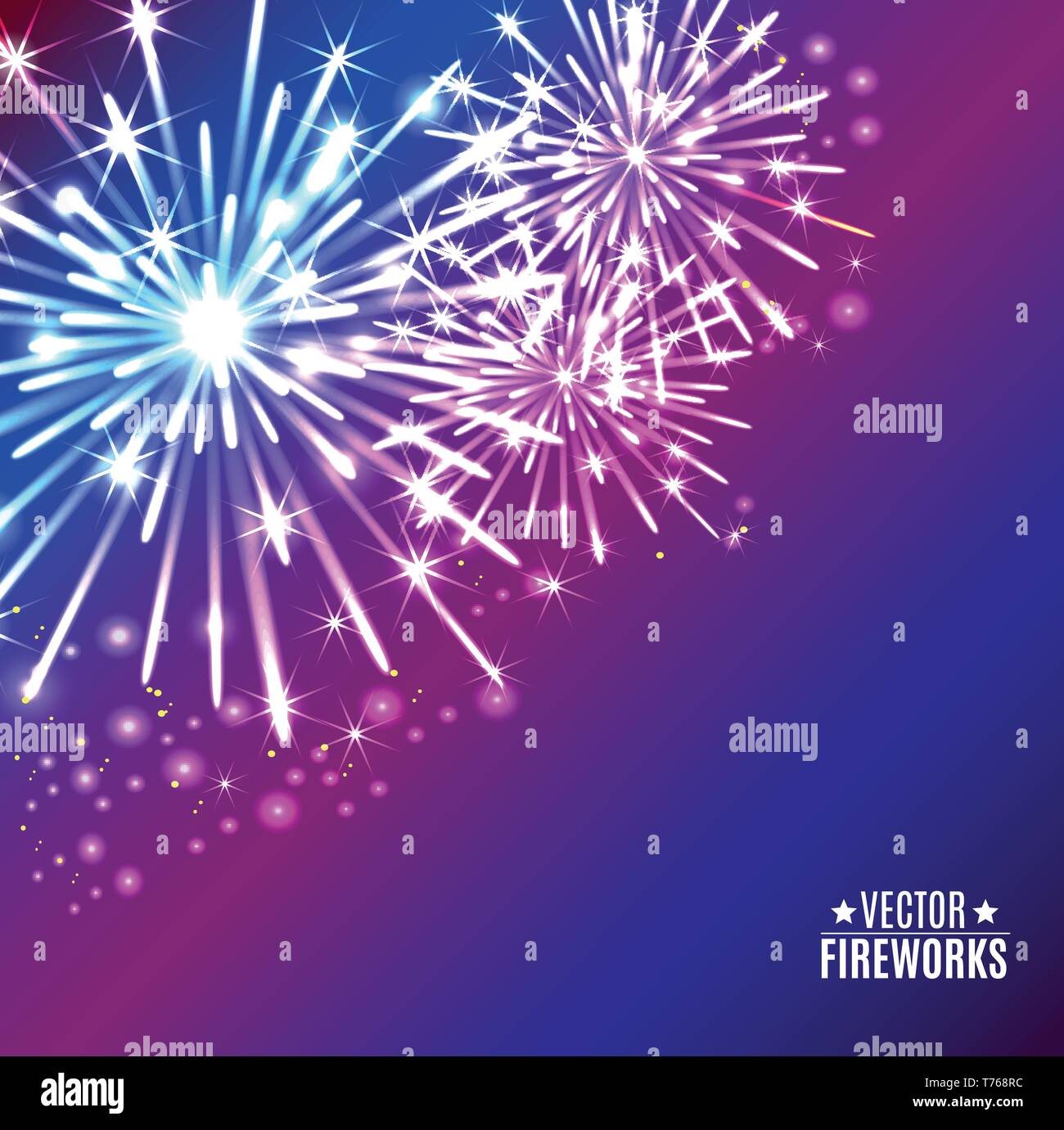 Vector Illustration of Fireworks Stock Vector Image & Art - Alamy