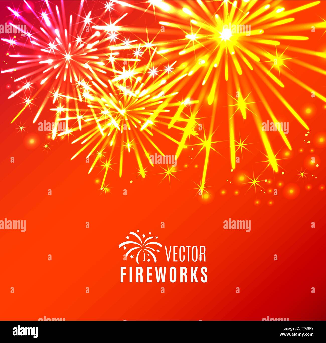 Vector Illustration of Fireworks Stock Vector Image & Art - Alamy