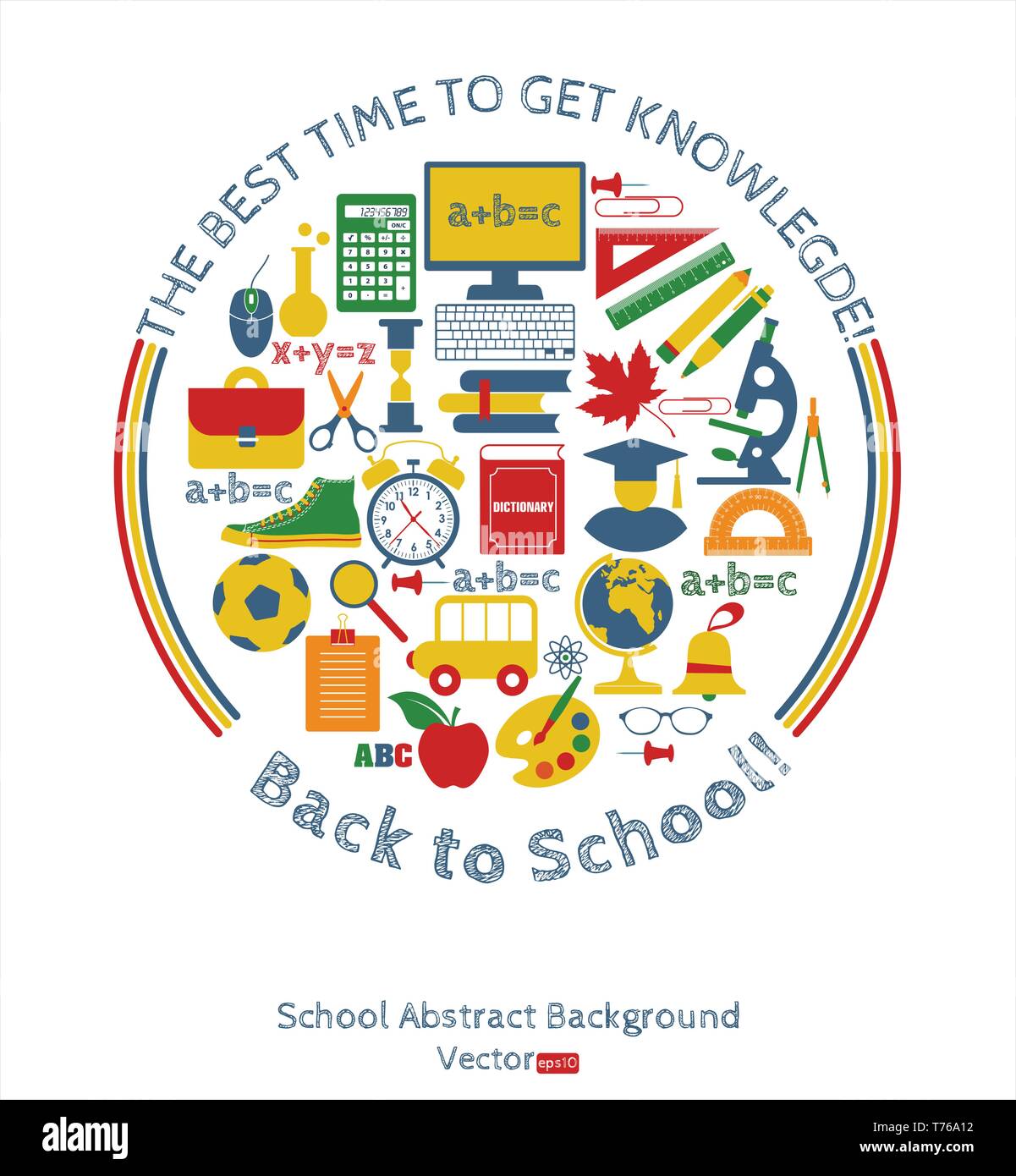 Back to school vector illustration Stock Vector Image & Art - Alamy