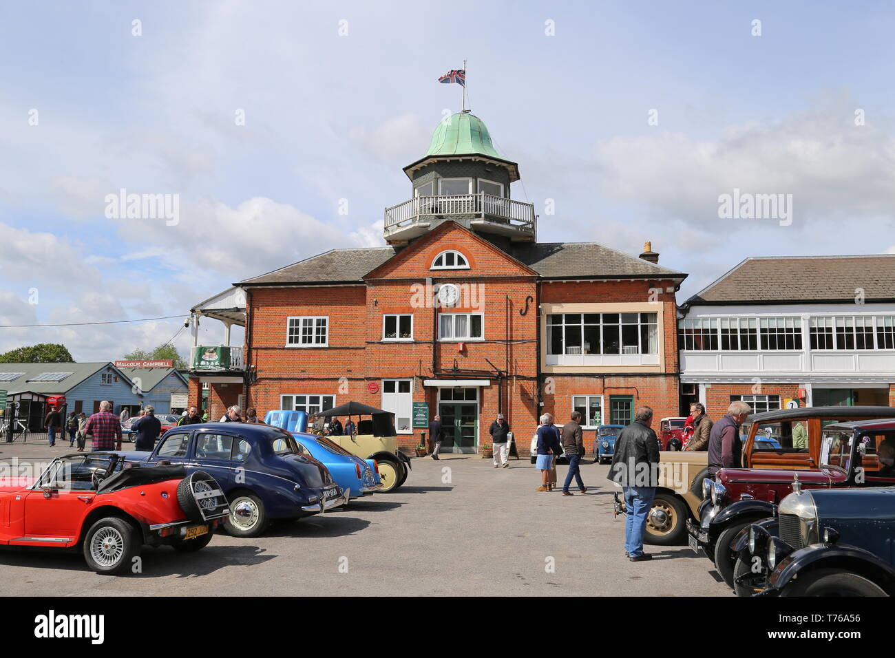 Clubhouse and Paddock, British Marques Day, 28 April 2019, Brooklands ...