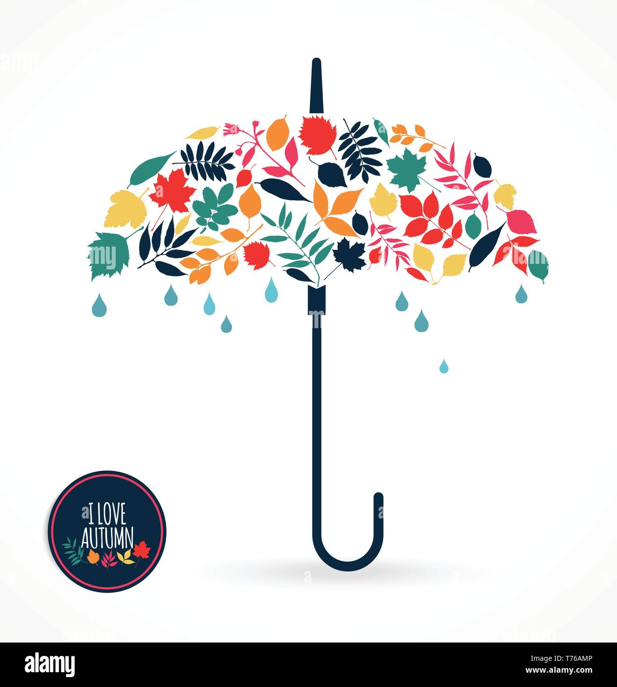 Vector illustration of umbrella Stock Vector Image & Art - Alamy