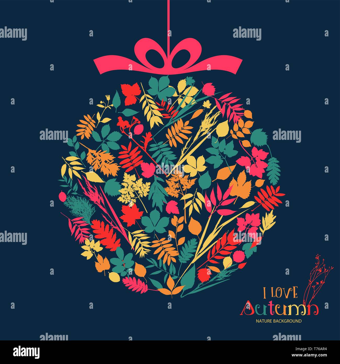 Autumn ball. Vector design illustration Stock Vector Image & Art - Alamy