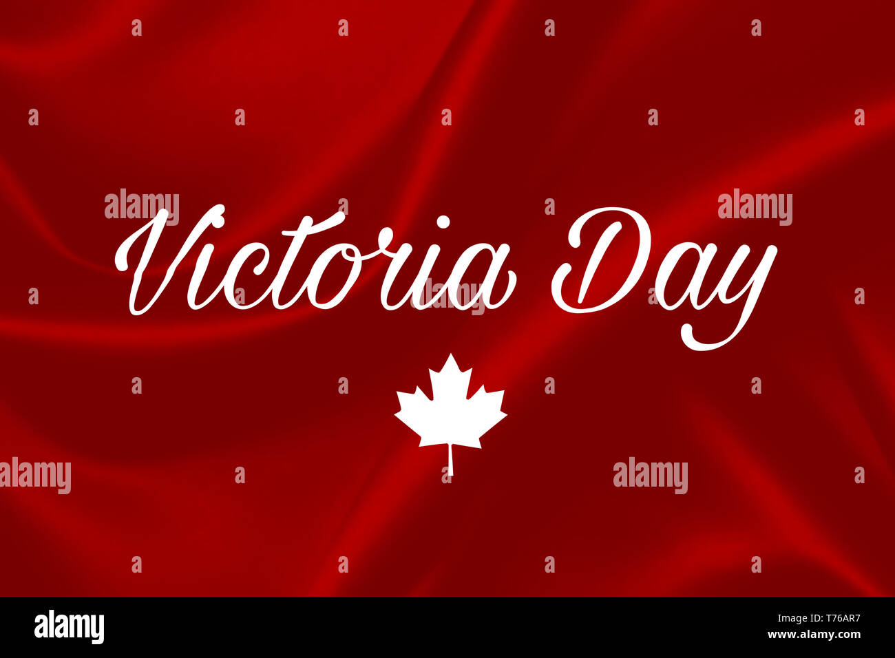 Illustration of Fabric Flag to Celebrate Victoria Day Stock Photo - Alamy