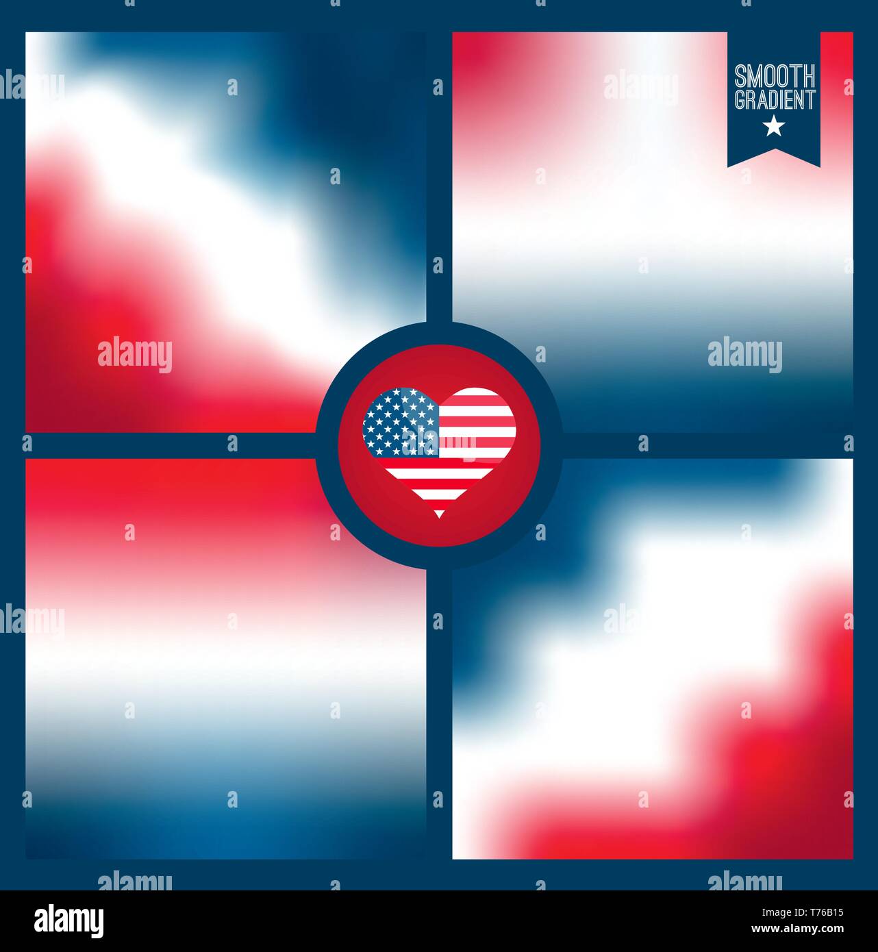 Smooth background of american color Stock Vector Image & Art - Alamy