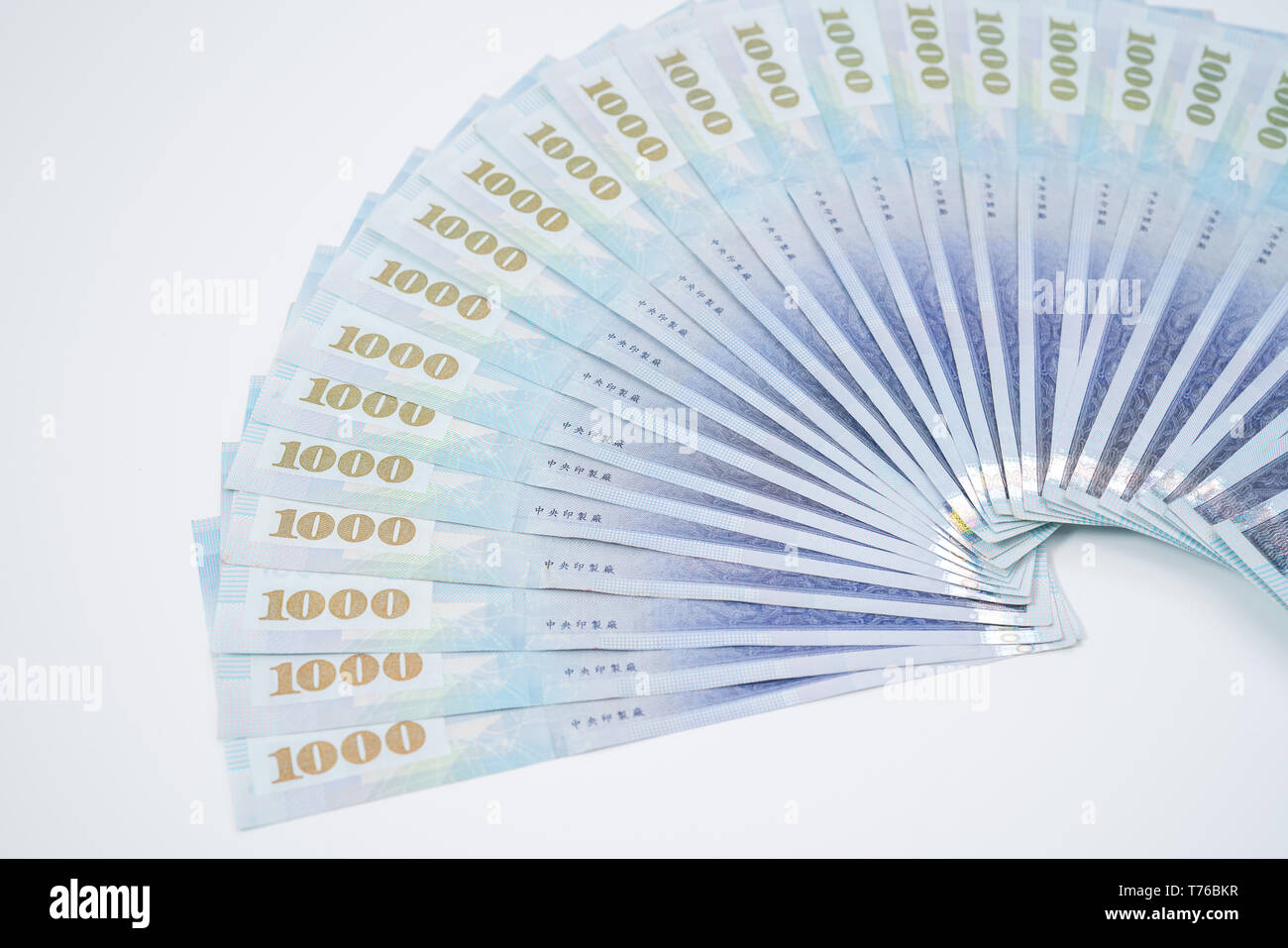 1000 New Taiwan Dollars isolated on white background Stock Photo - Alamy