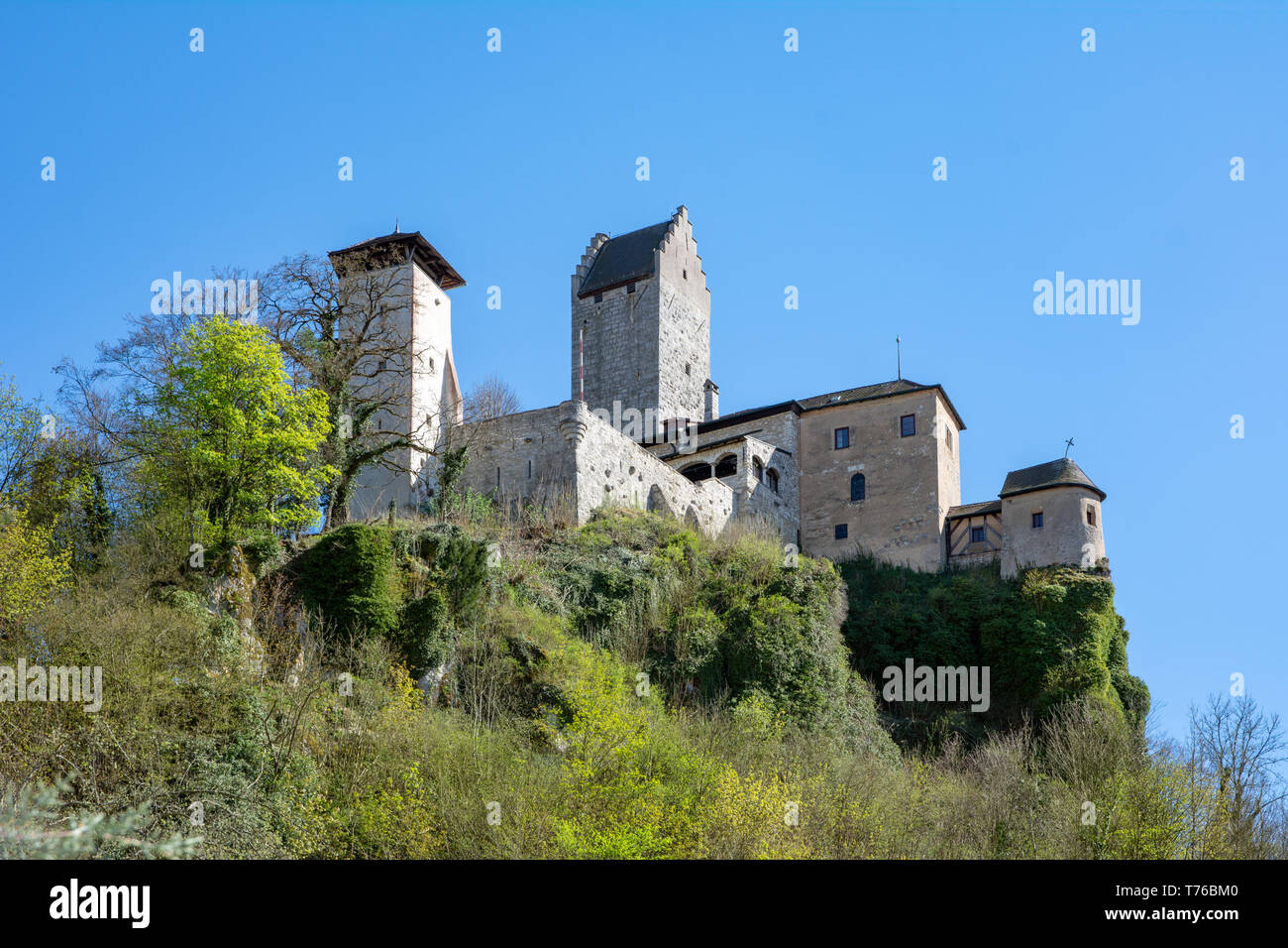 KIPFENBERG, GERMANY - APRIL 19: Medieval castle of Kipfenberg, Germany ...