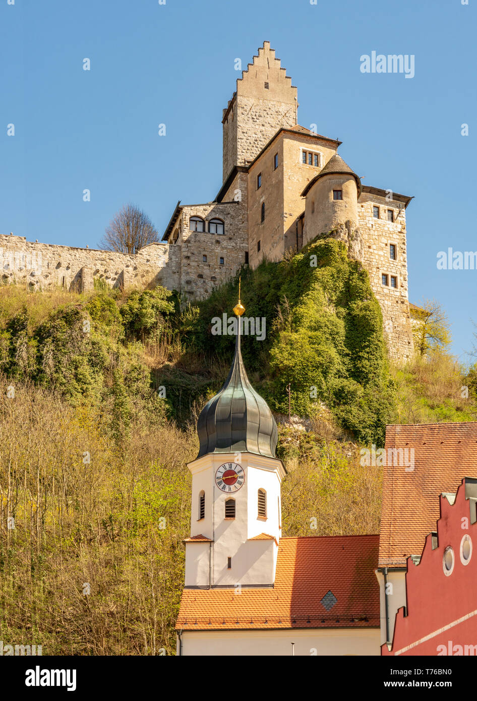 KIPFENBERG, GERMANY - APRIL 19: Medieval castle of Kipfenberg, Germany ...