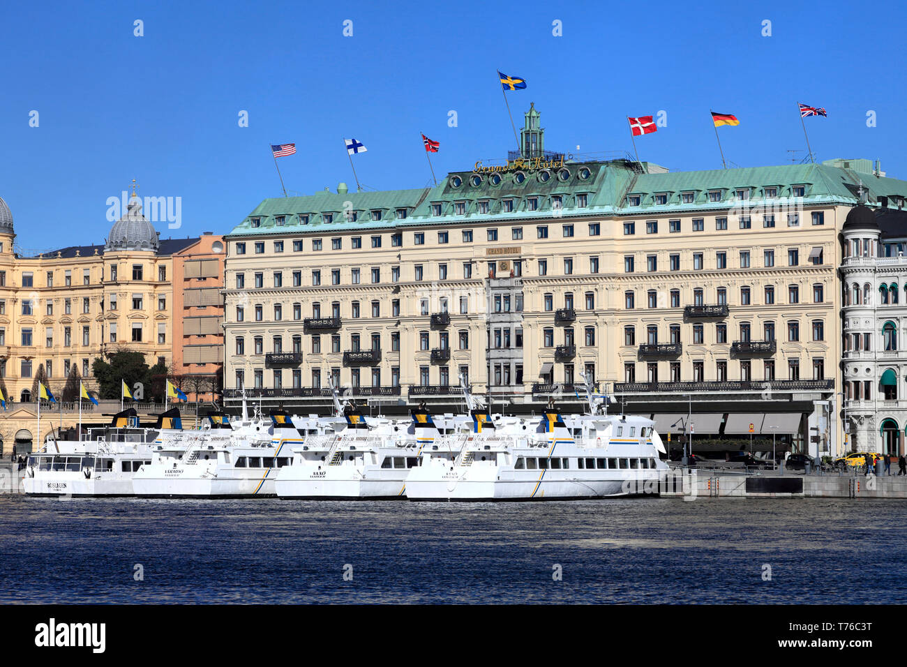 The Grand Hotel, Stockholm City, Sweden, Europe Stock Photo - Alamy