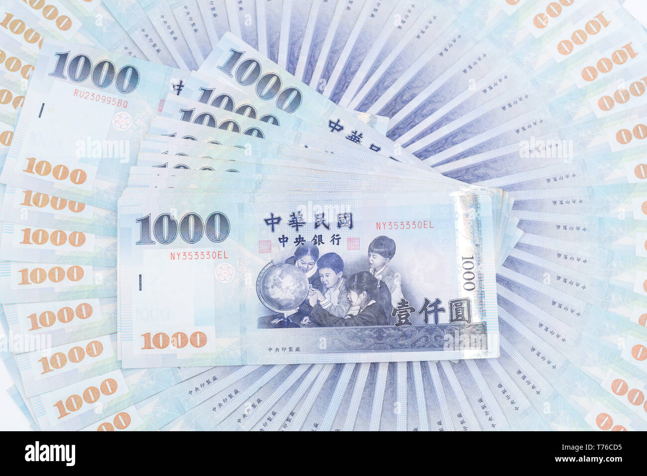 1000 New Taiwan Dollars isolated on white background Stock Photo - Alamy