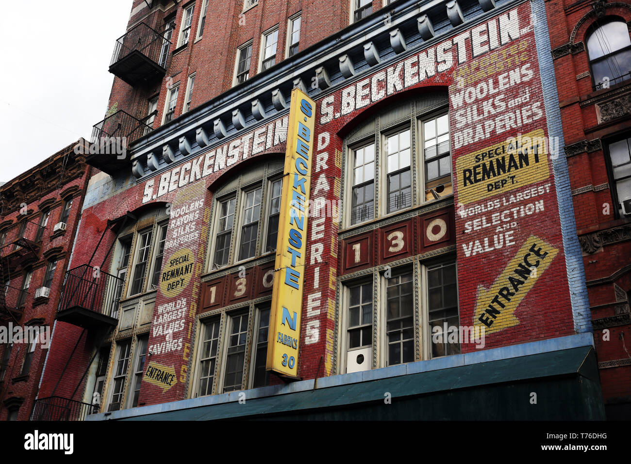Beckenstein Factory facade in New York City, NY Stock Photo - Alamy