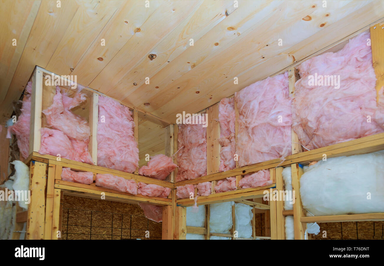 Heat isolation in a construction and renovation new house with mineral ...