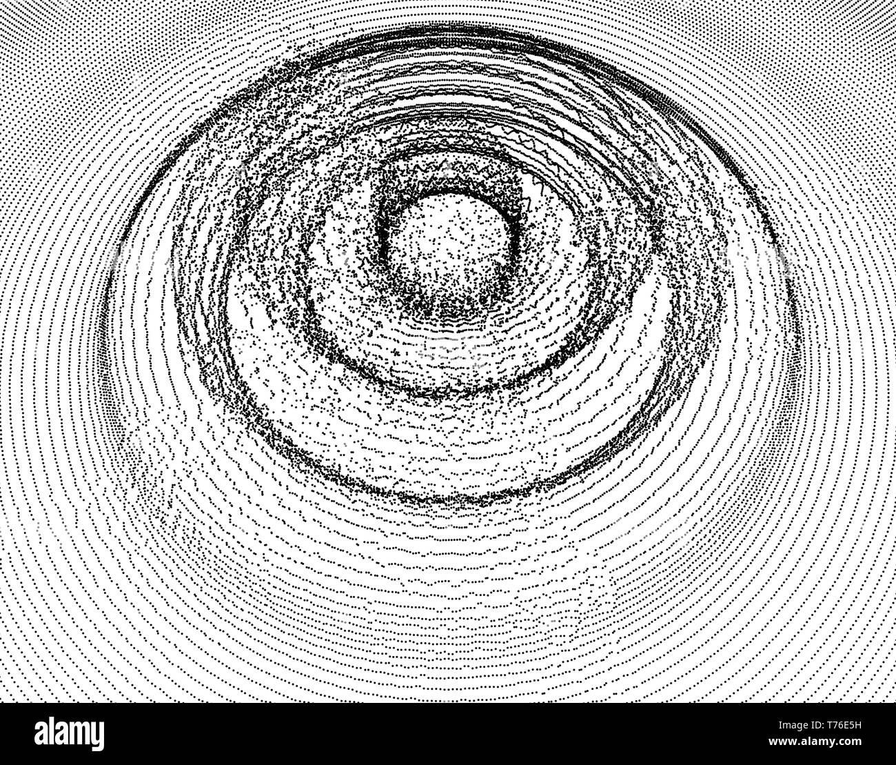 3D wavy background with ripple effect. Vector illustration with ...