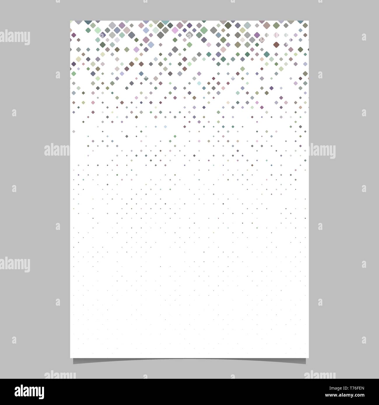 Abstractal Rounded Square Mosaic Pattern Flyer Background Template Stock Vector Image And Art Alamy