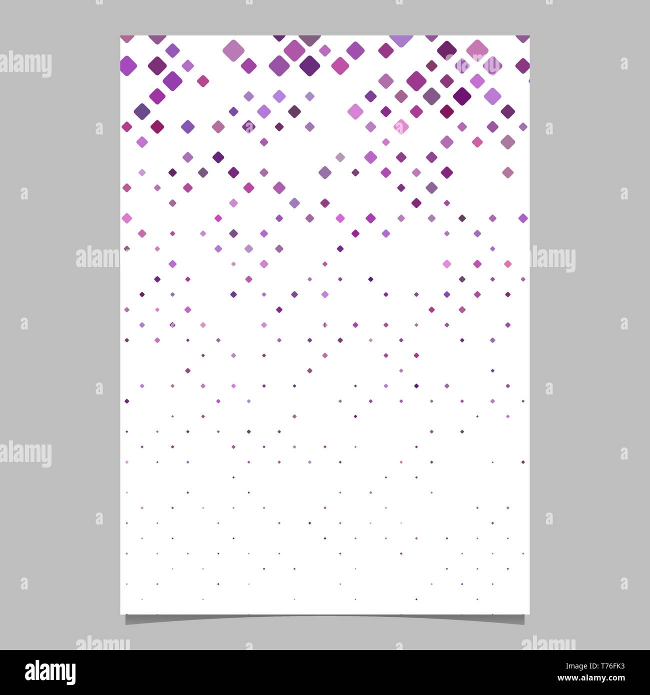 Geometrical Diagonal Square Pattern Background Brochure Template Stock