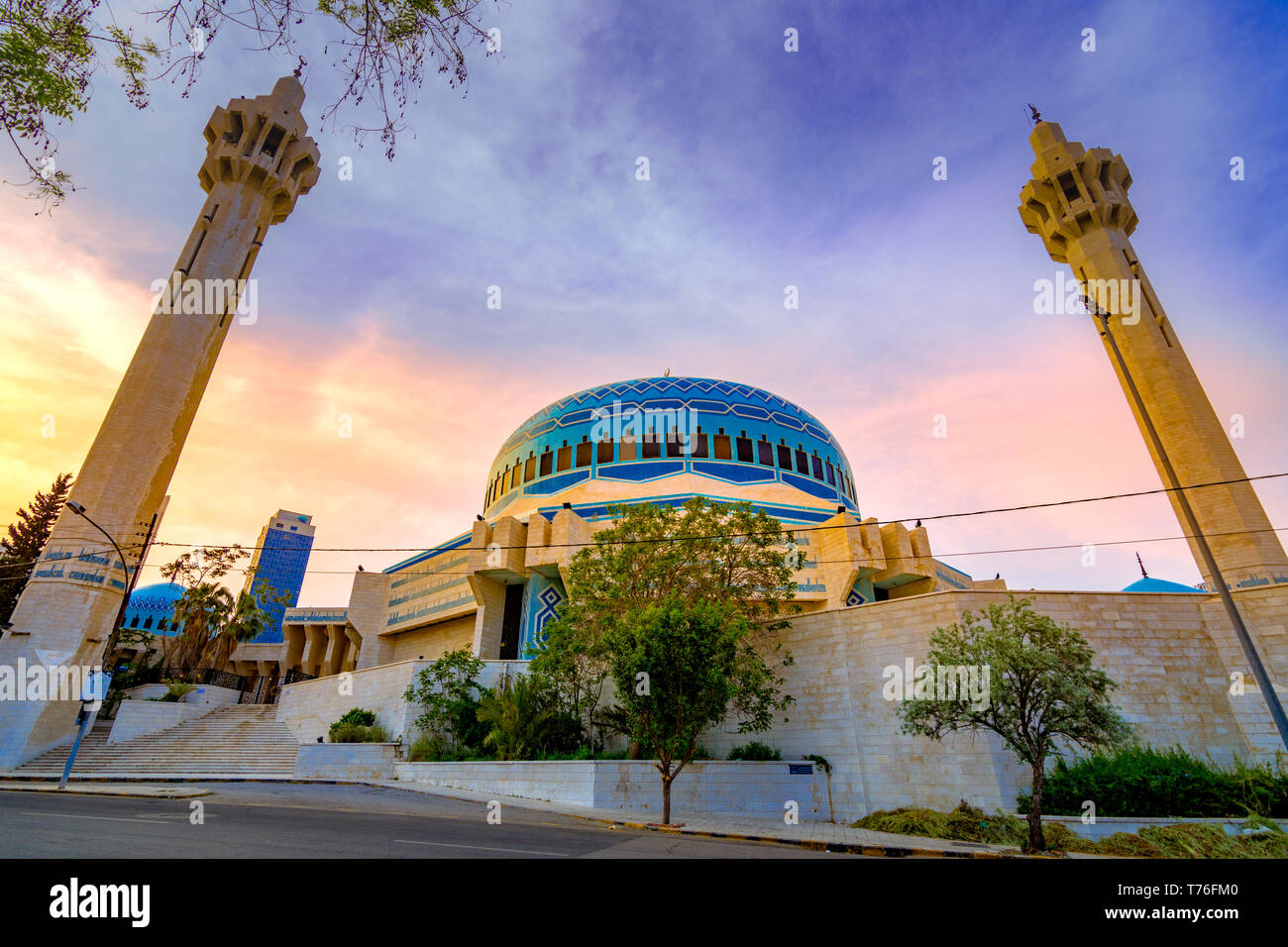 King Abdullah Mosque (Blue Mosque) in Amman, Jordan Stock Photo - Alamy