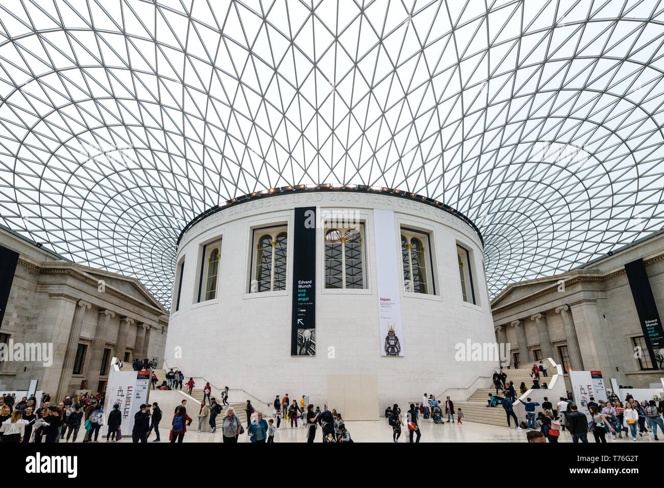 British Museum and glass roof Stock Photo - Alamy
