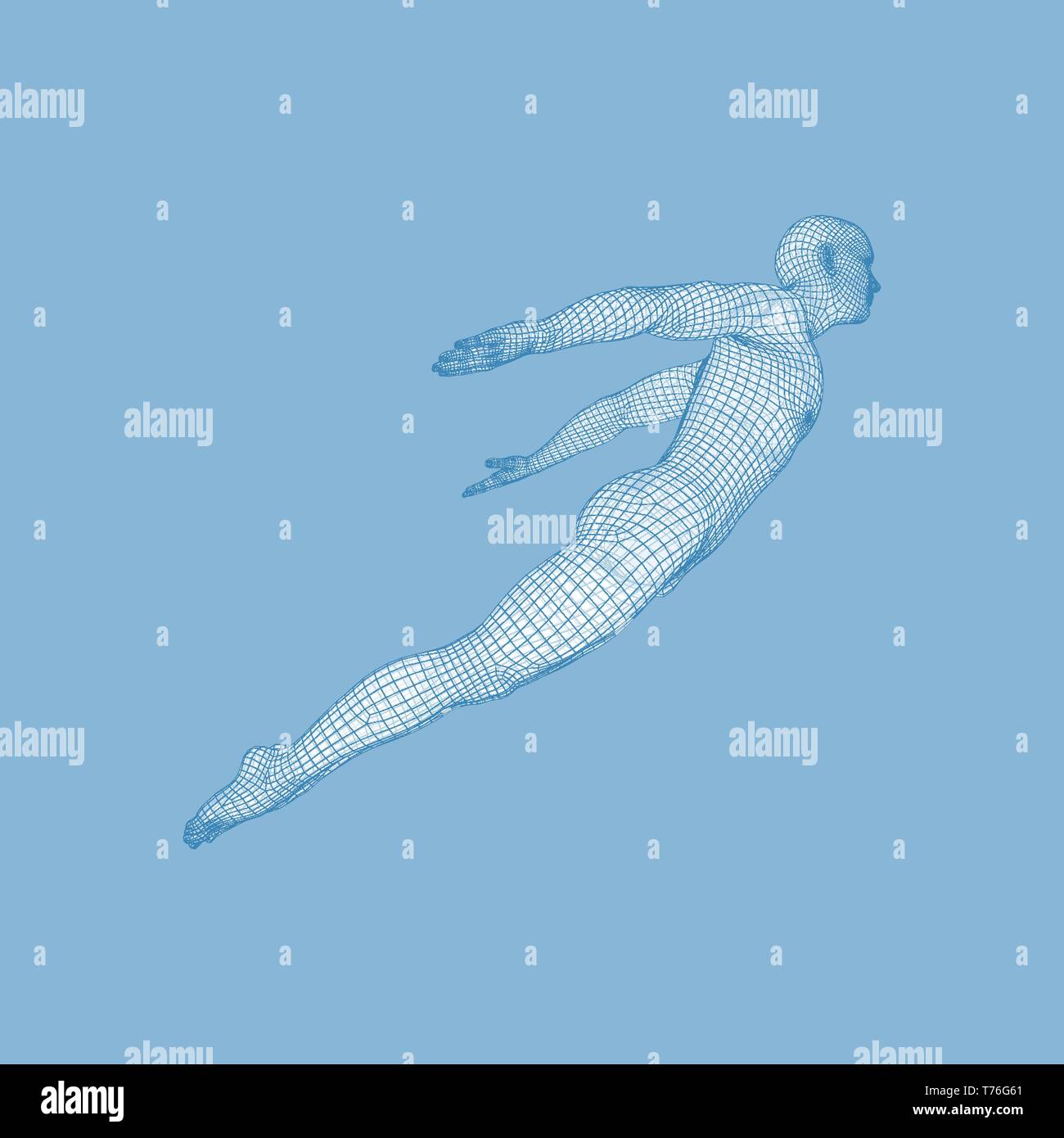 Levitating body Stock Vector Images - Alamy