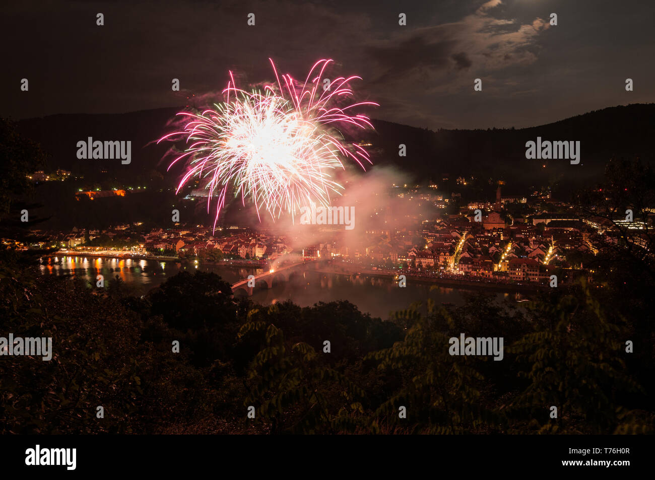 Heidelberg Germany Fireworks High Resolution Stock Photography and ...