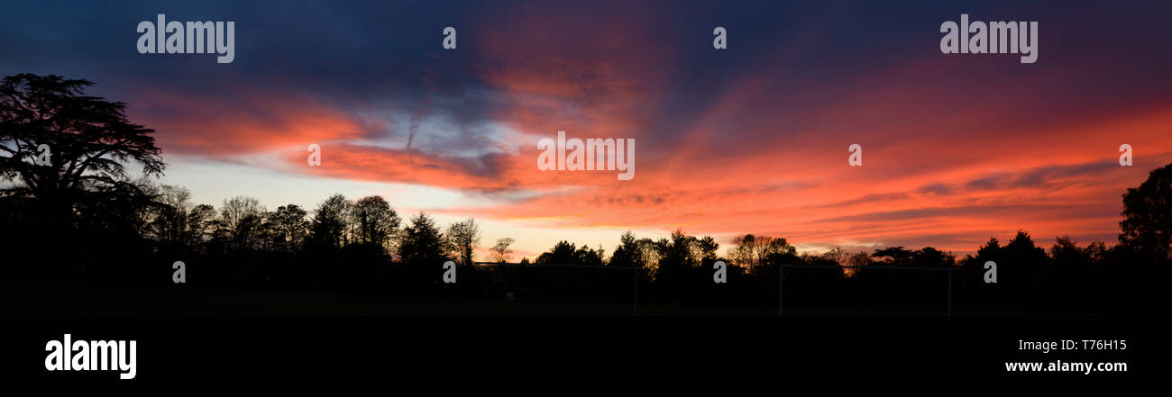 Panorama beautiful sunset white hi-res stock photography and images - Alamy