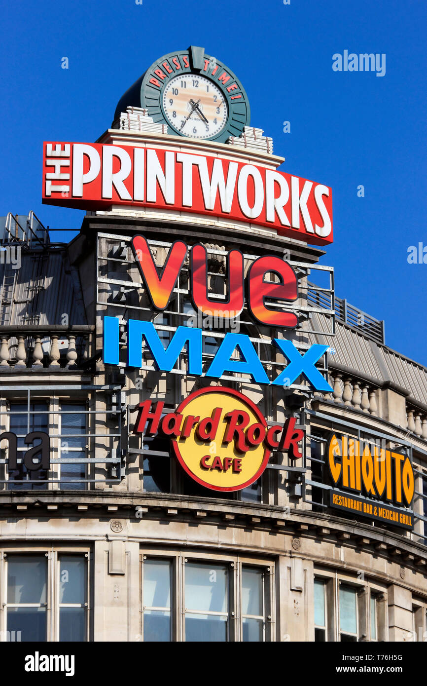 The Printworks, entertainment venue, Manchester, UK Stock Photo - Alamy