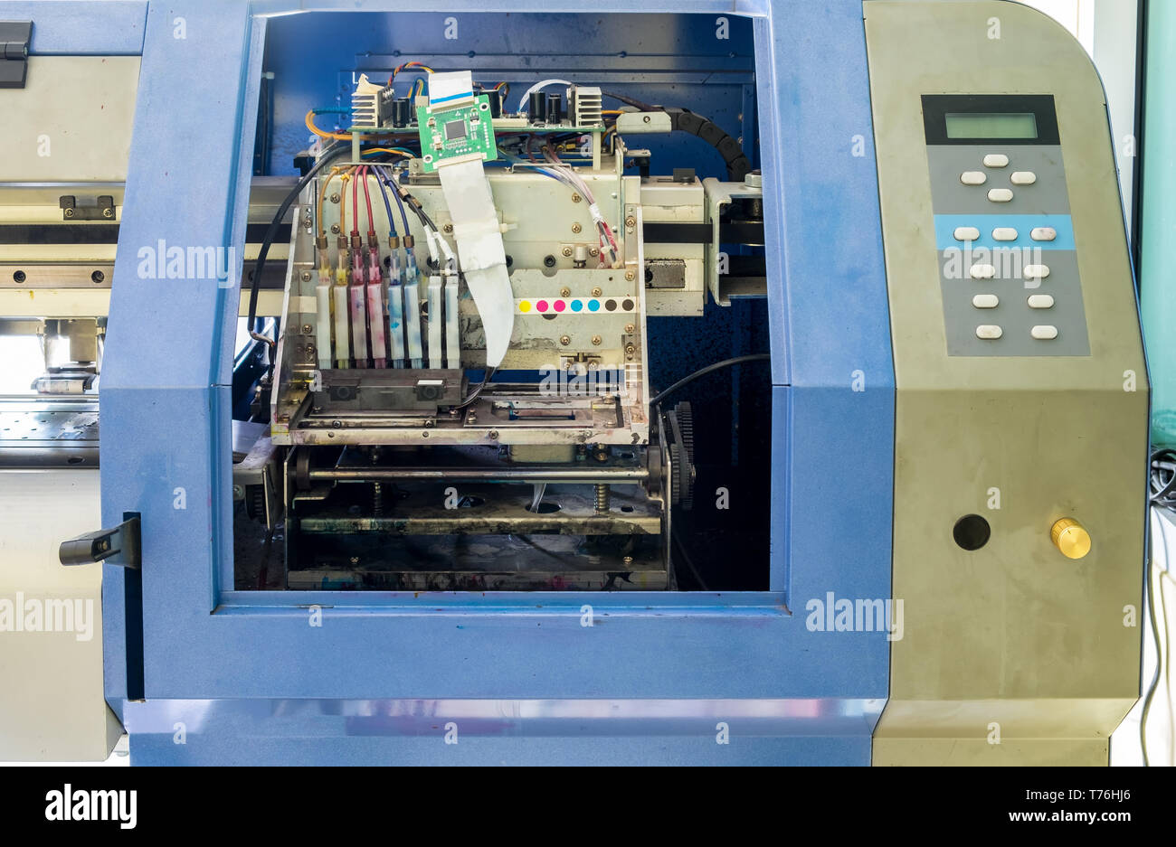Controller circuit board printer inkjet dirty Stock Photo - Alamy