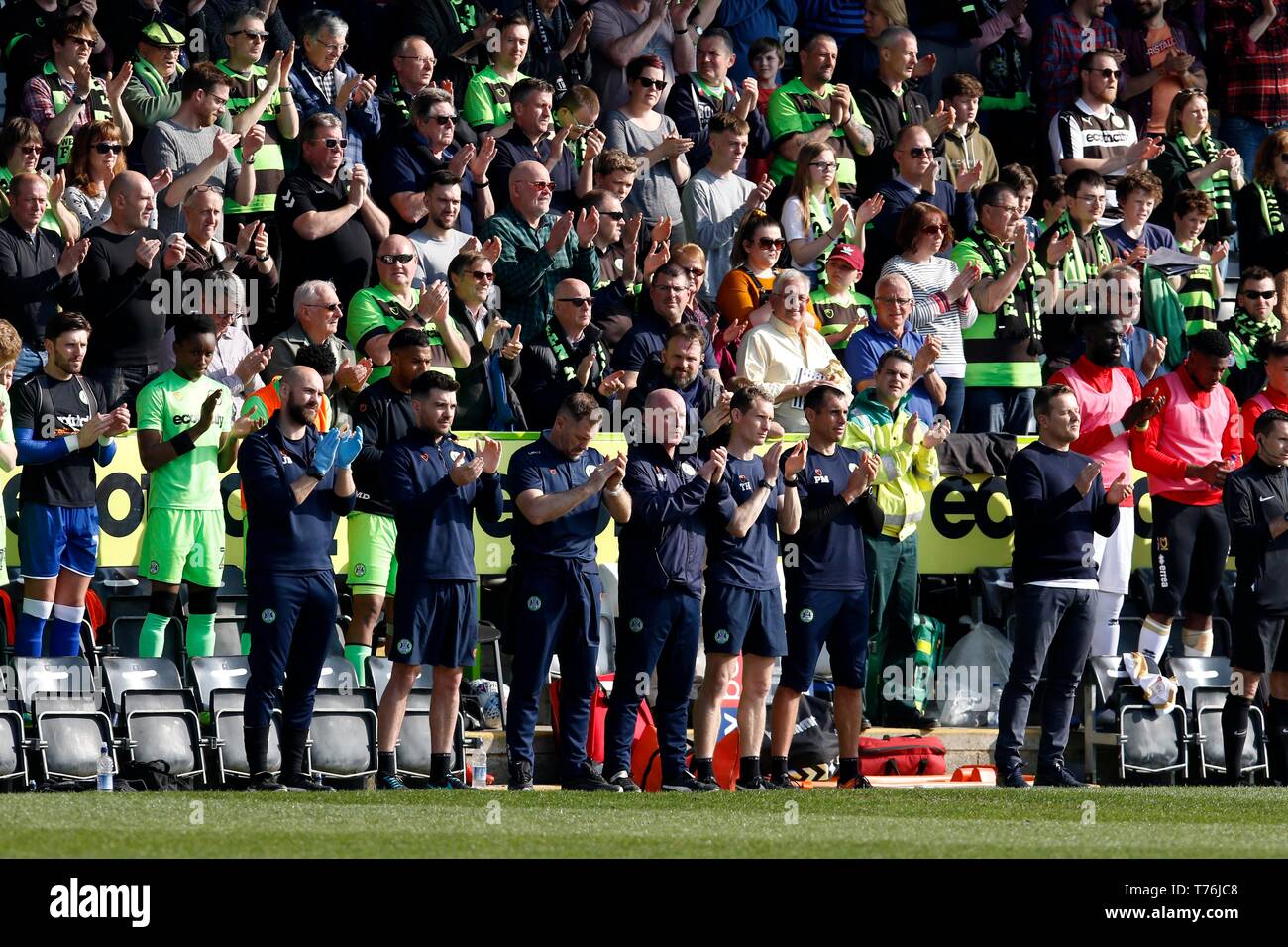 One minute applause in memory of Trevor Horsley, former FGR chairman ...