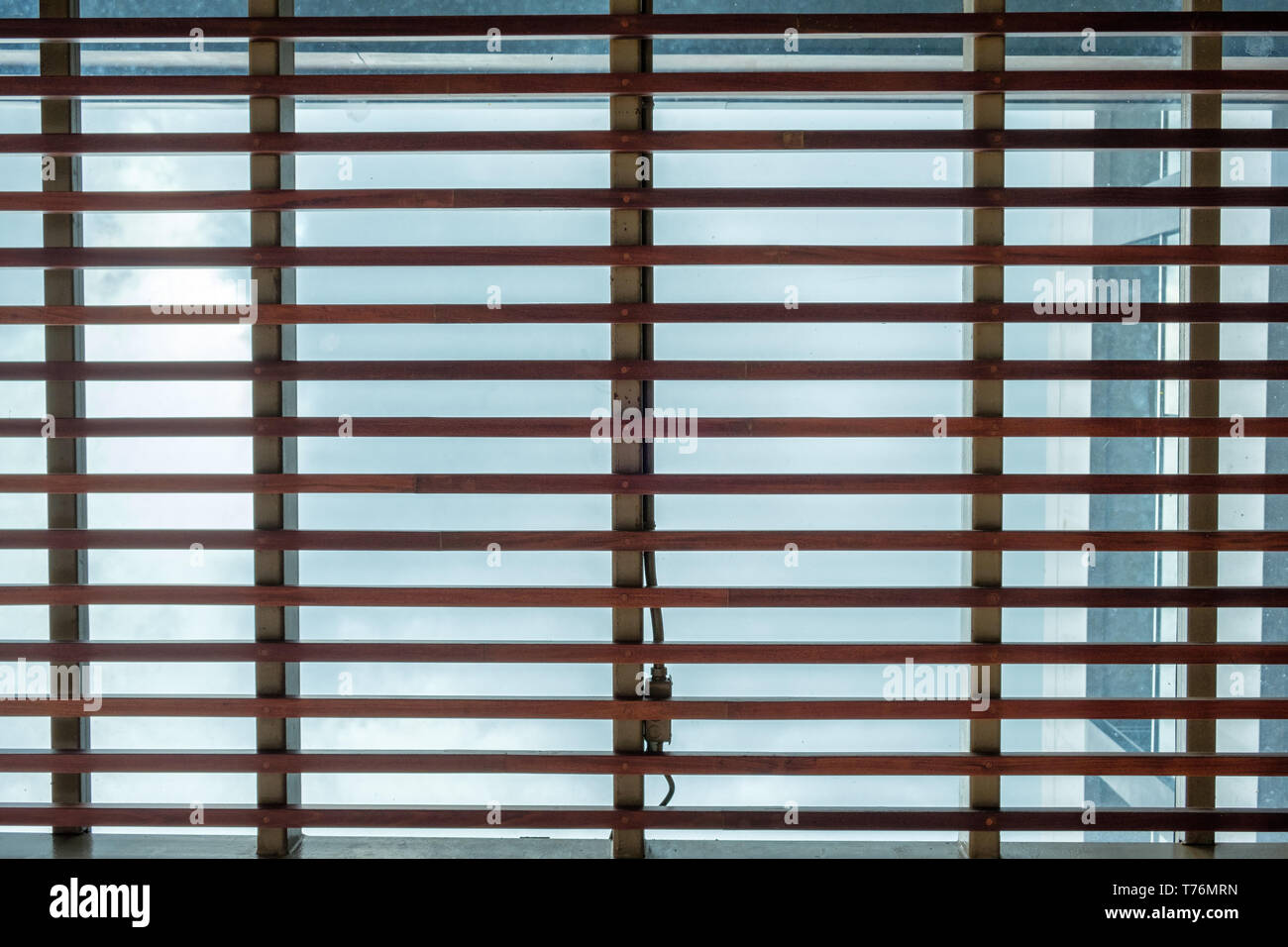 Wood slat roof hi-res stock photography and images - Alamy