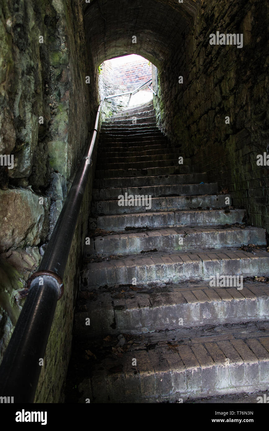 Long steep steps Stock Photo - Alamy