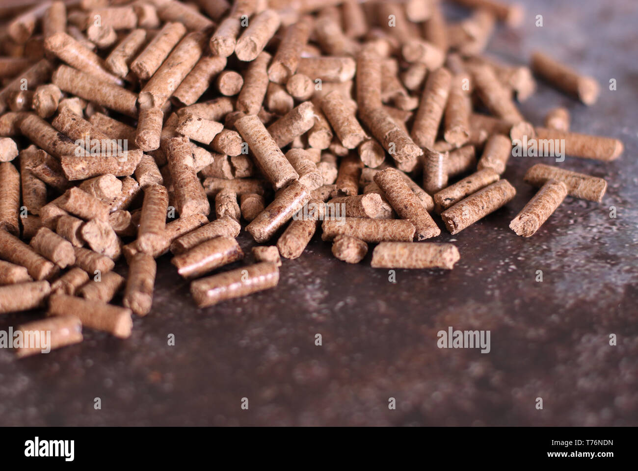 Natural wooden pellets Stock Photo - Alamy