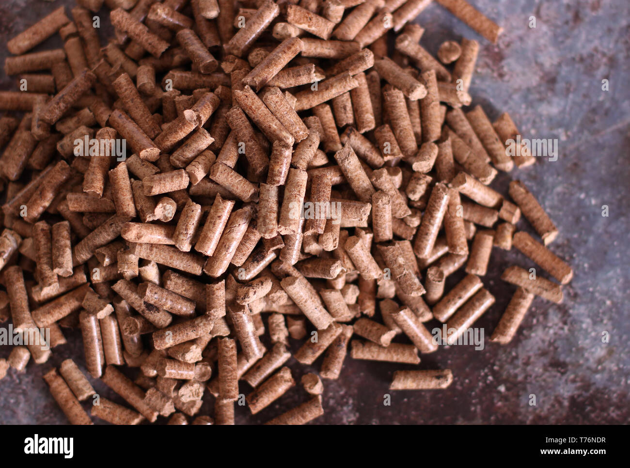 Natural wooden pellets Stock Photo - Alamy