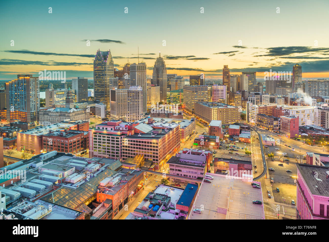 Detroit Aerial View High Resolution Stock Photography and Images - Alamy