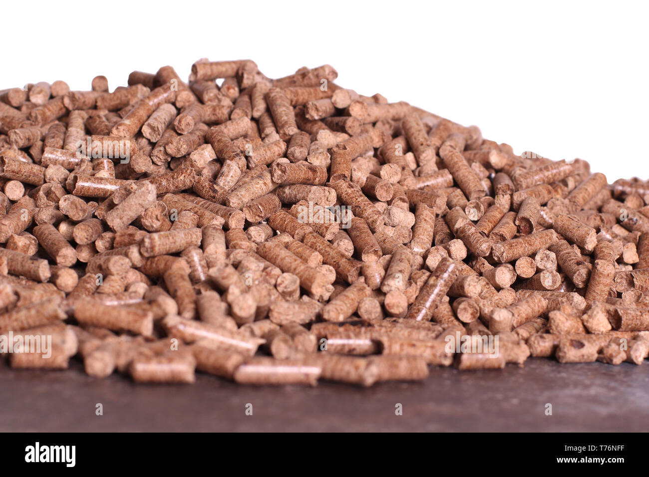 Natural wooden pellets Stock Photo - Alamy