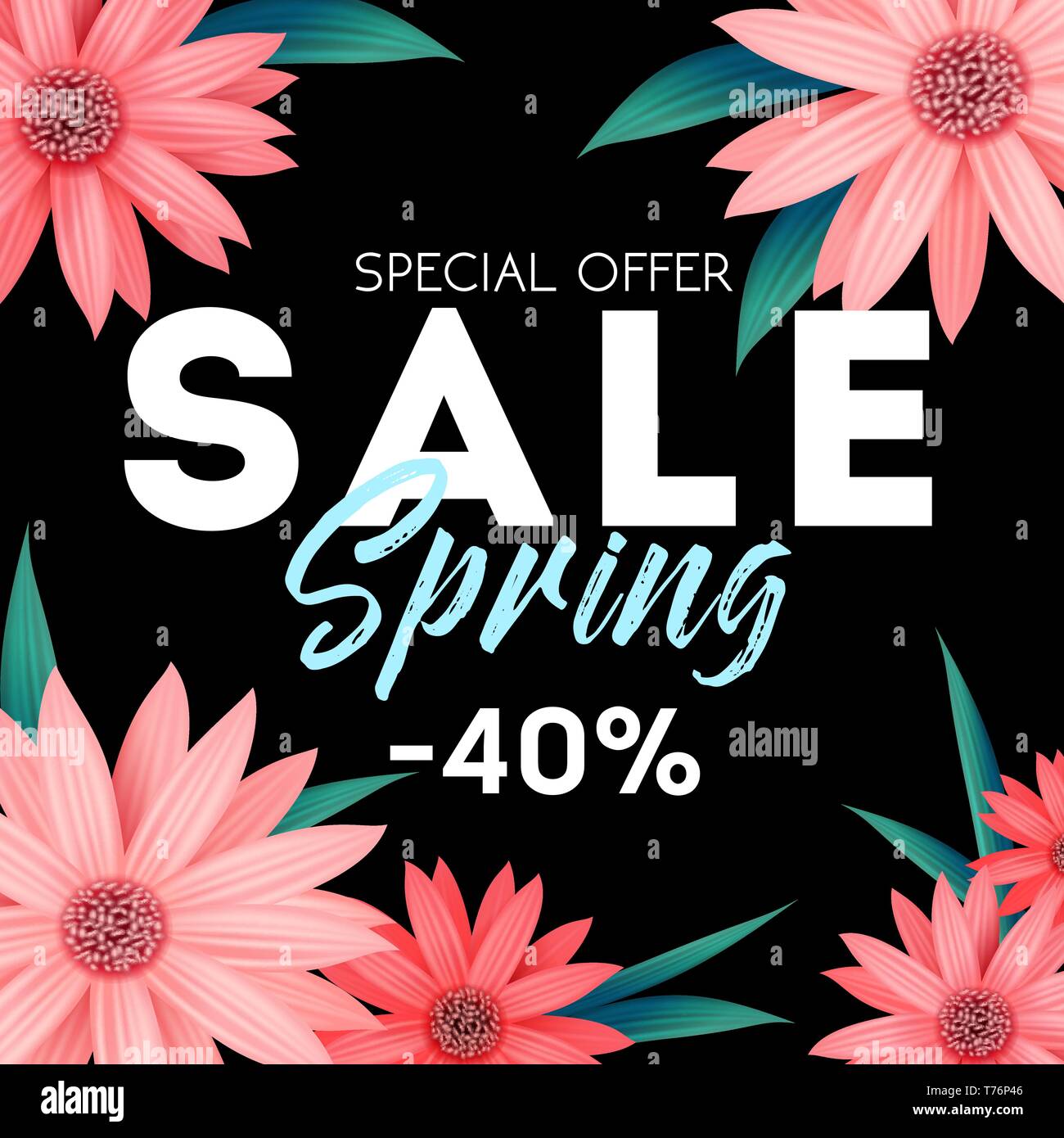 Spring pink background Stock Vector Images - Alamy