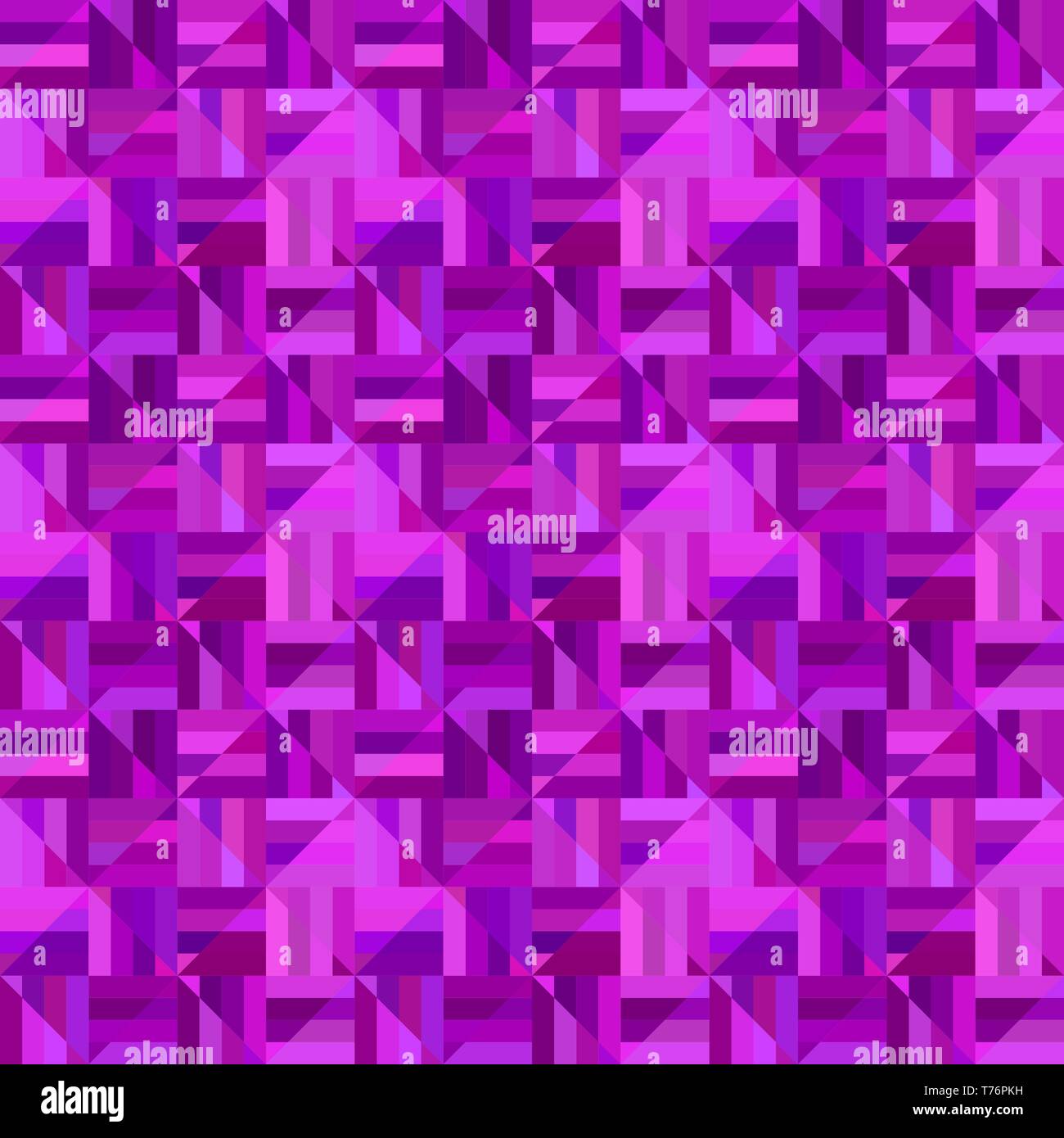 Purple seamless striped square pattern - vector mosaic background Stock ...