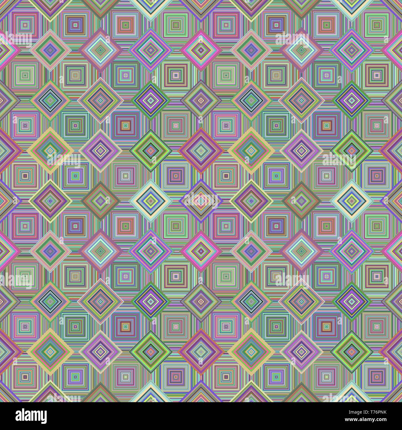 Colorful Geometrical Diagonal Square Tile Mosaic Pattern Background Stock Vector Image And Art Alamy