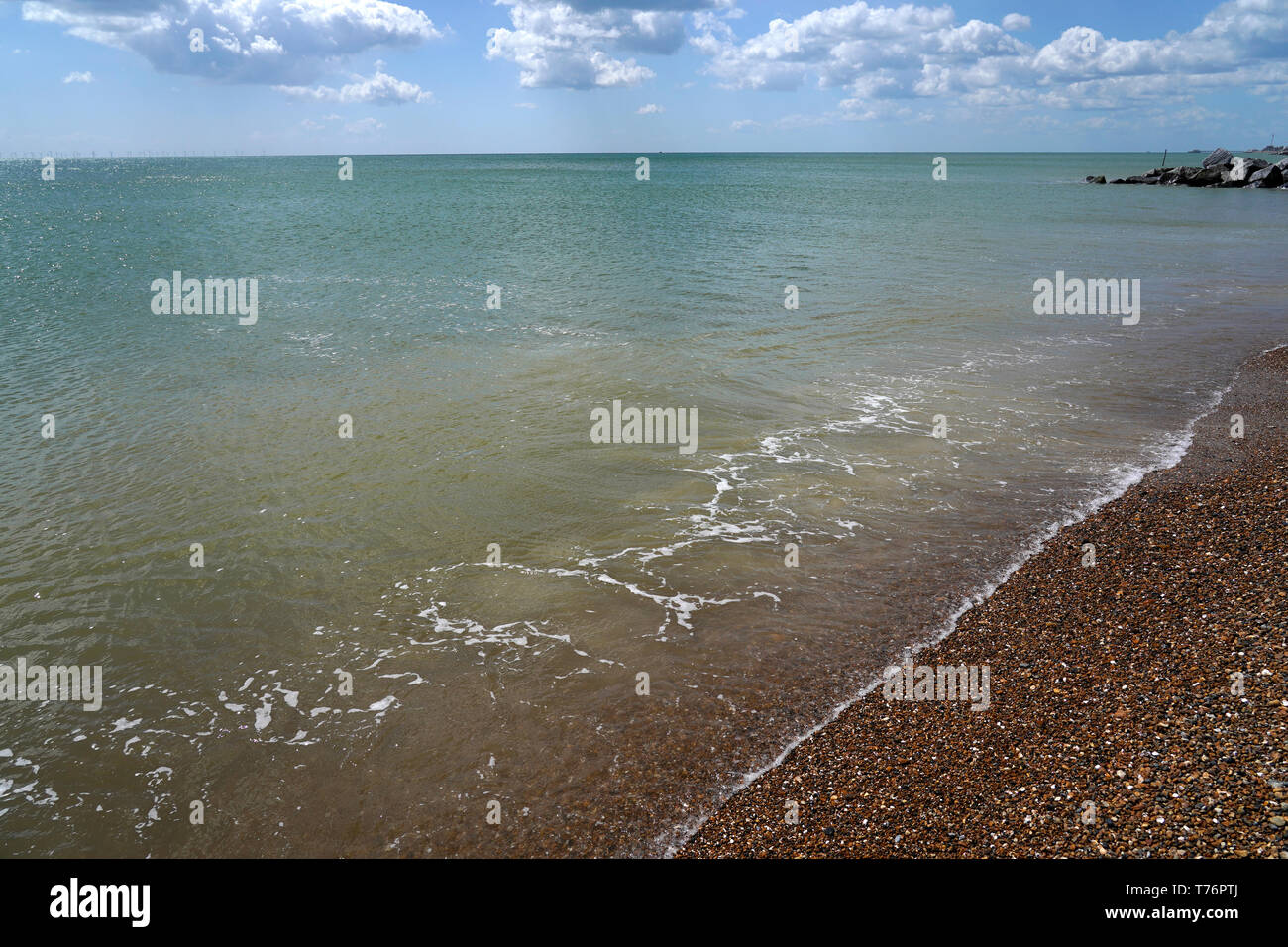 Beach on a beautiful sunny day, England Stock Photo - Alamy