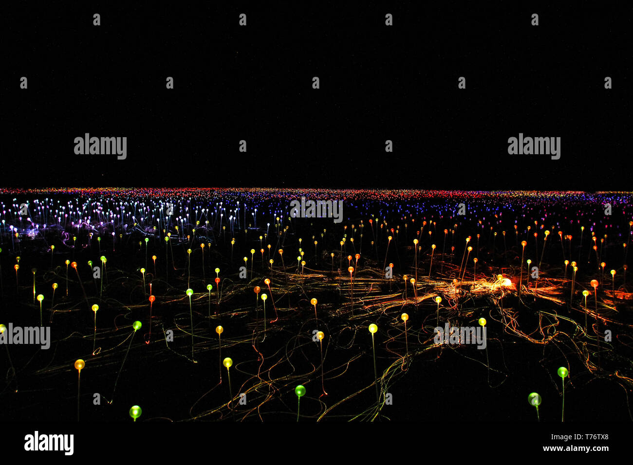 Field of light uluru australia hi-res stock photography and images - Alamy