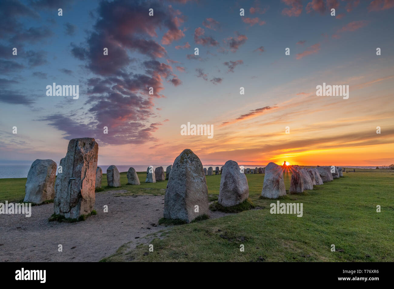 Viking stone ship hi-res stock photography and images - Alamy